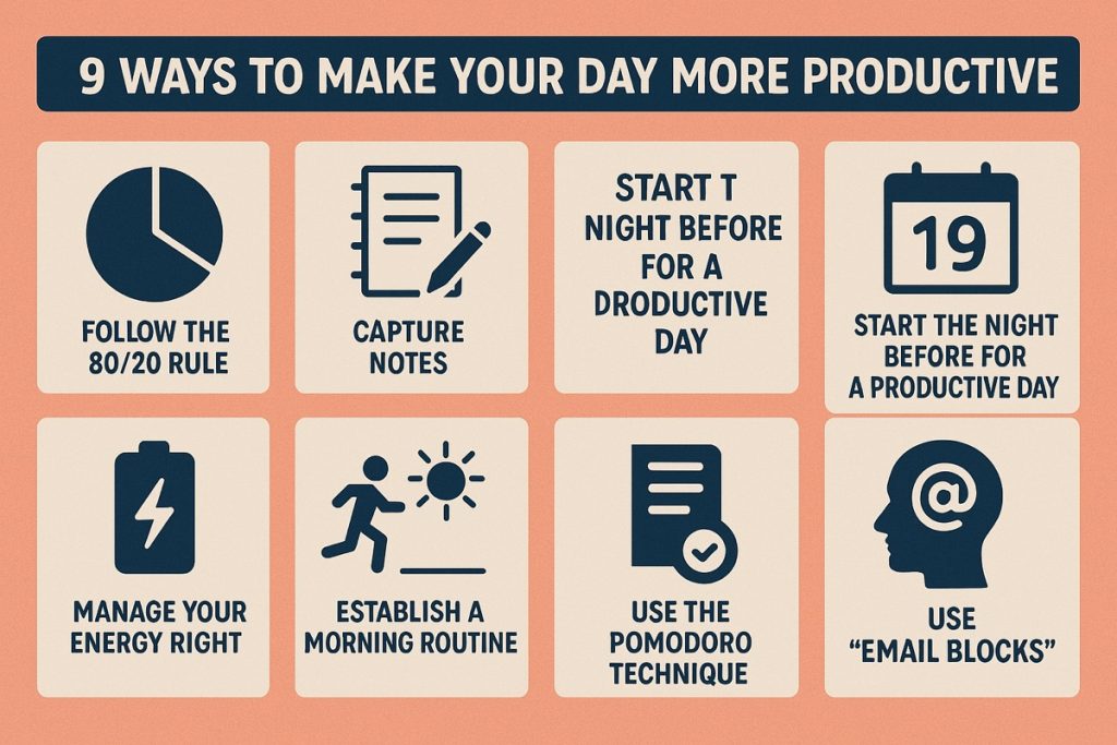 9 Ways to Make Your Day More Productive