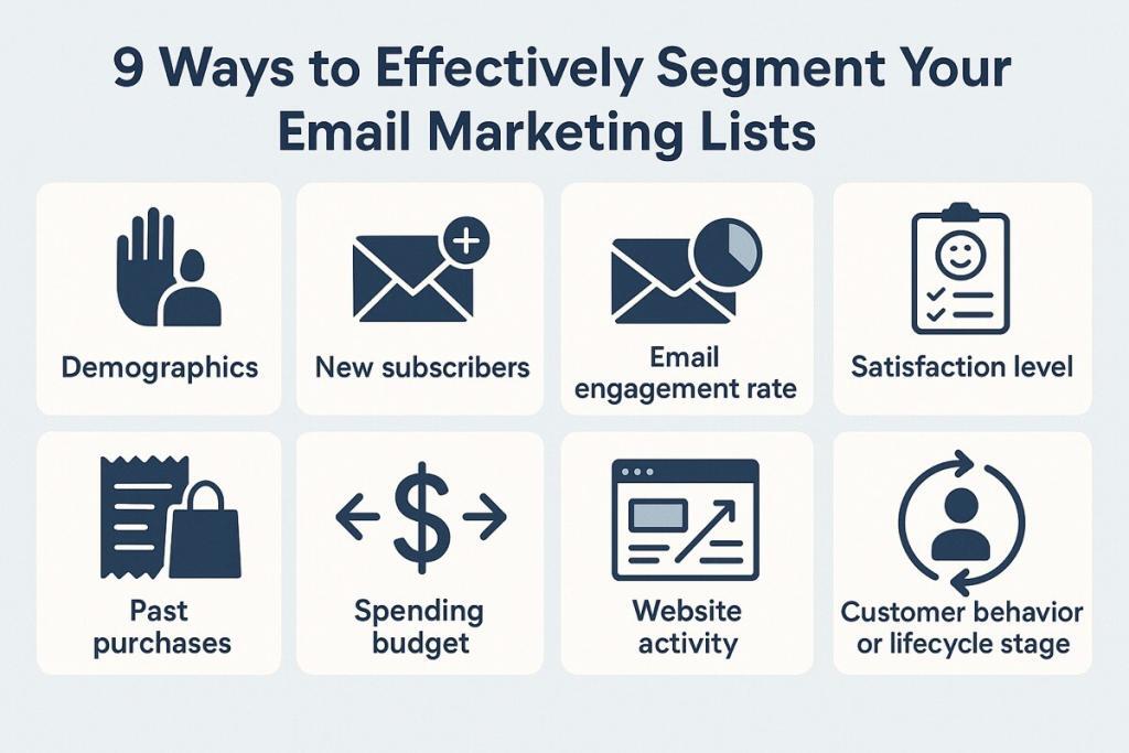 9 Ways to Effectively Segment Your Email Marketing Lists