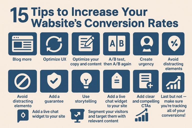 15 Tips to Increase Your Website’s Conversion Rates